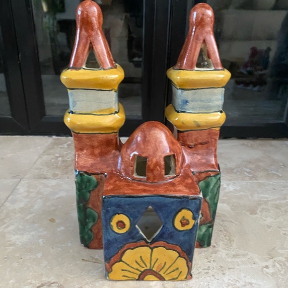 Accents | Antique Mexican Folk Art Terra Cotta Pottery Church Hand ...